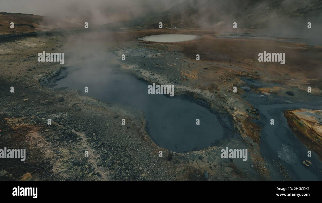 Multicolored sulphur pools hi-res stock photography and images - Alamy