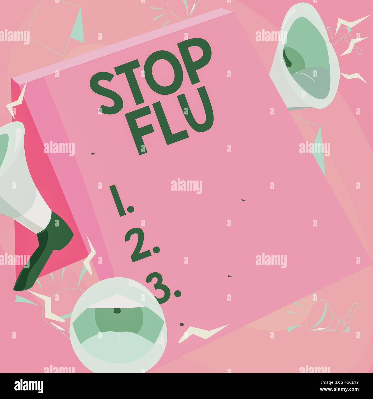 Writing displaying text Stop Flu. Business overview put an end of the ...