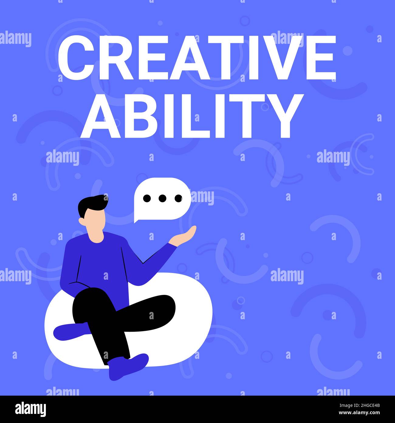 Text caption presenting Creative Ability. Conceptual photo power to act ...