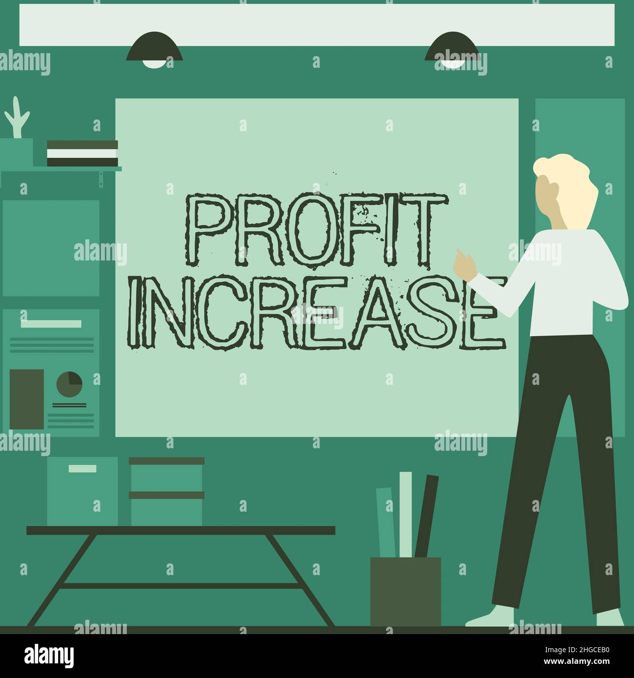 Writing displaying text Profit Increase. Conceptual photo the growth of ...