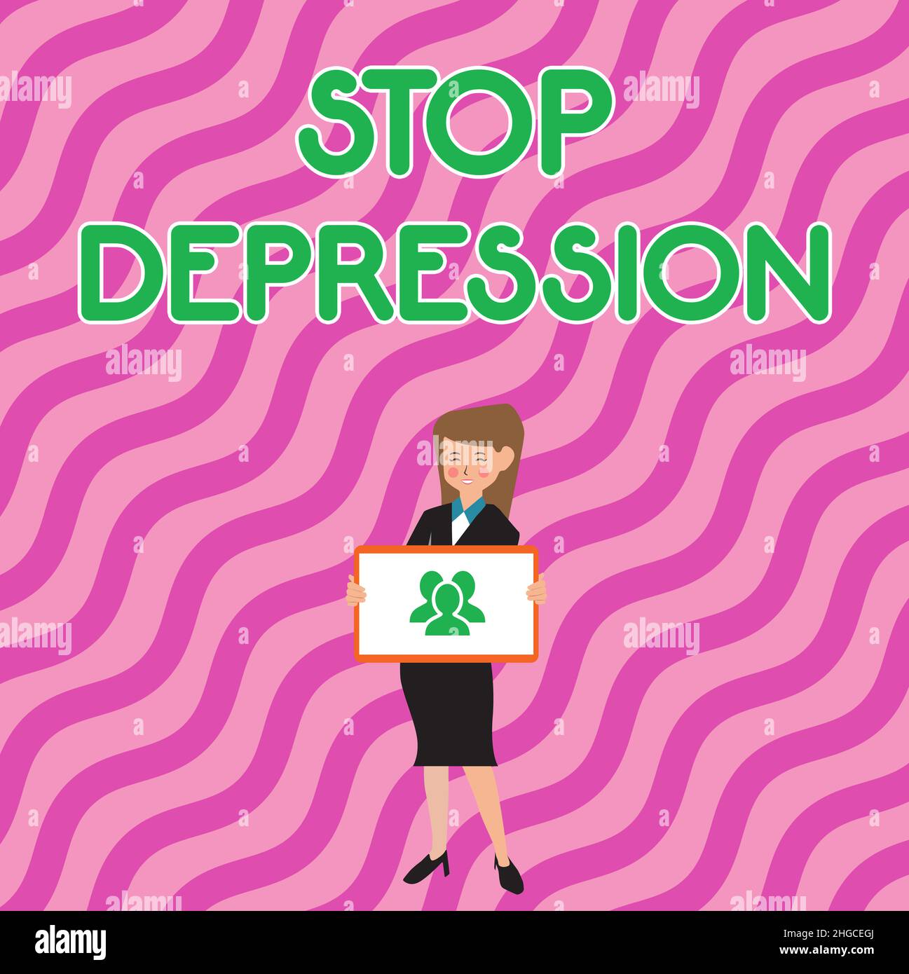 Conceptual caption Stop Depression. Business approach end the feelings ...