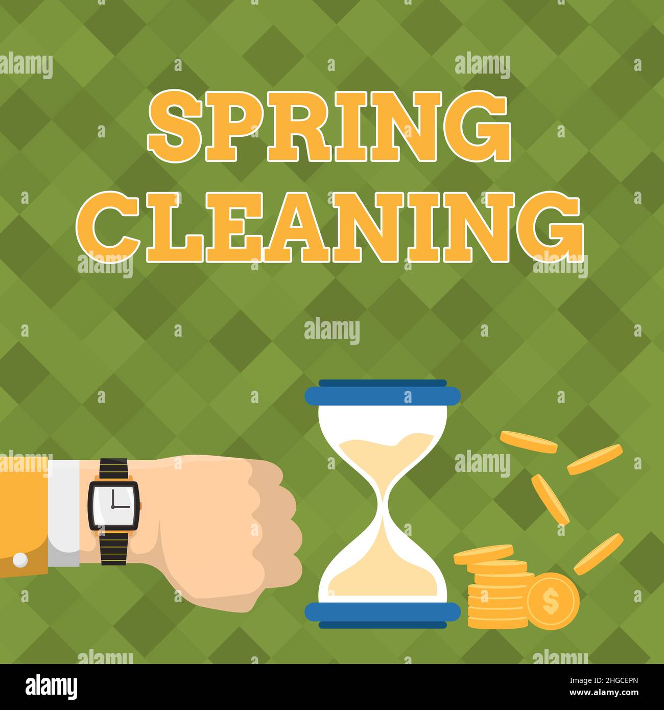 Conceptual caption Spring Cleaning. Business approach thorough cleaning ...