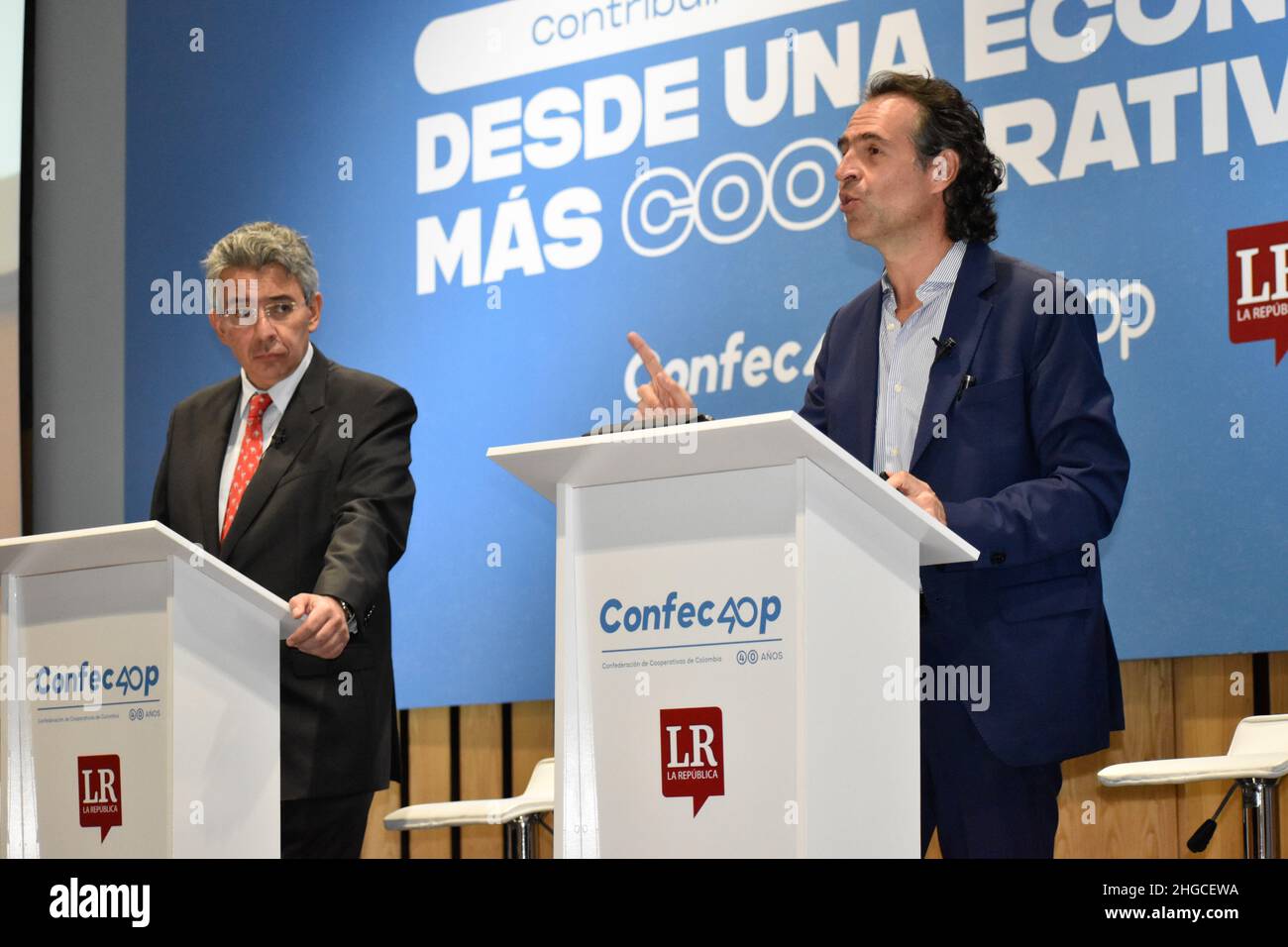 Bogota, Colombia. 19th Jan, 2022. Federico Gutierrez of the political ...