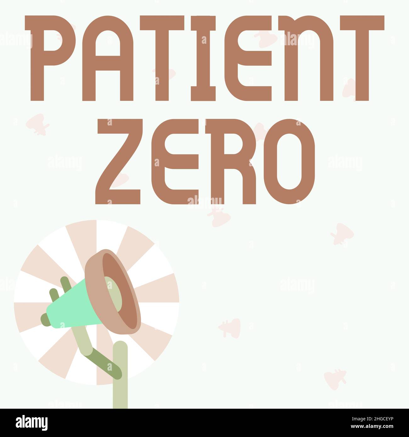 Text showing inspiration Patient Zero. Word Written on primary disease ...