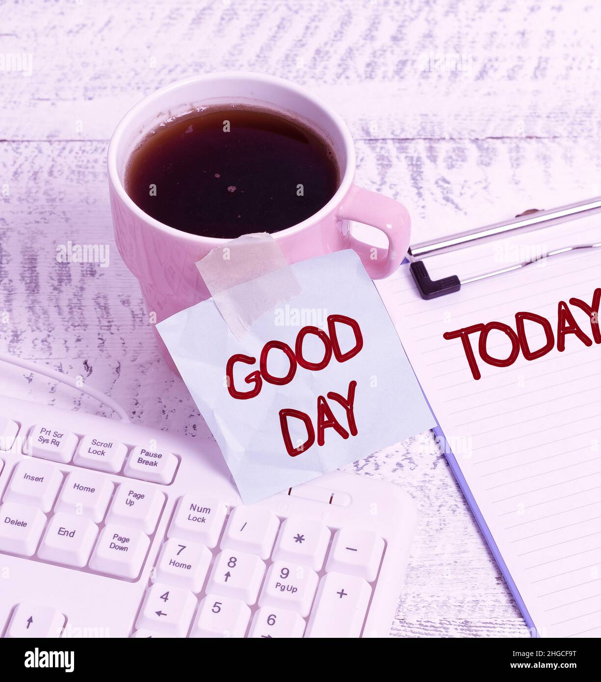 Conceptual caption Good Day. Word Written on Enjoying the moment with ...