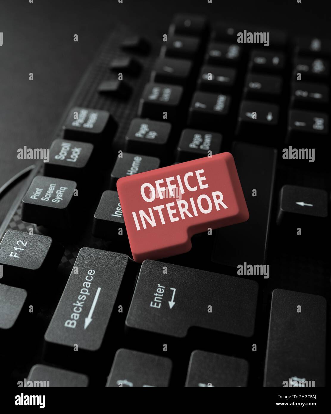 Writing displaying text Office Interior. Business approach making ...