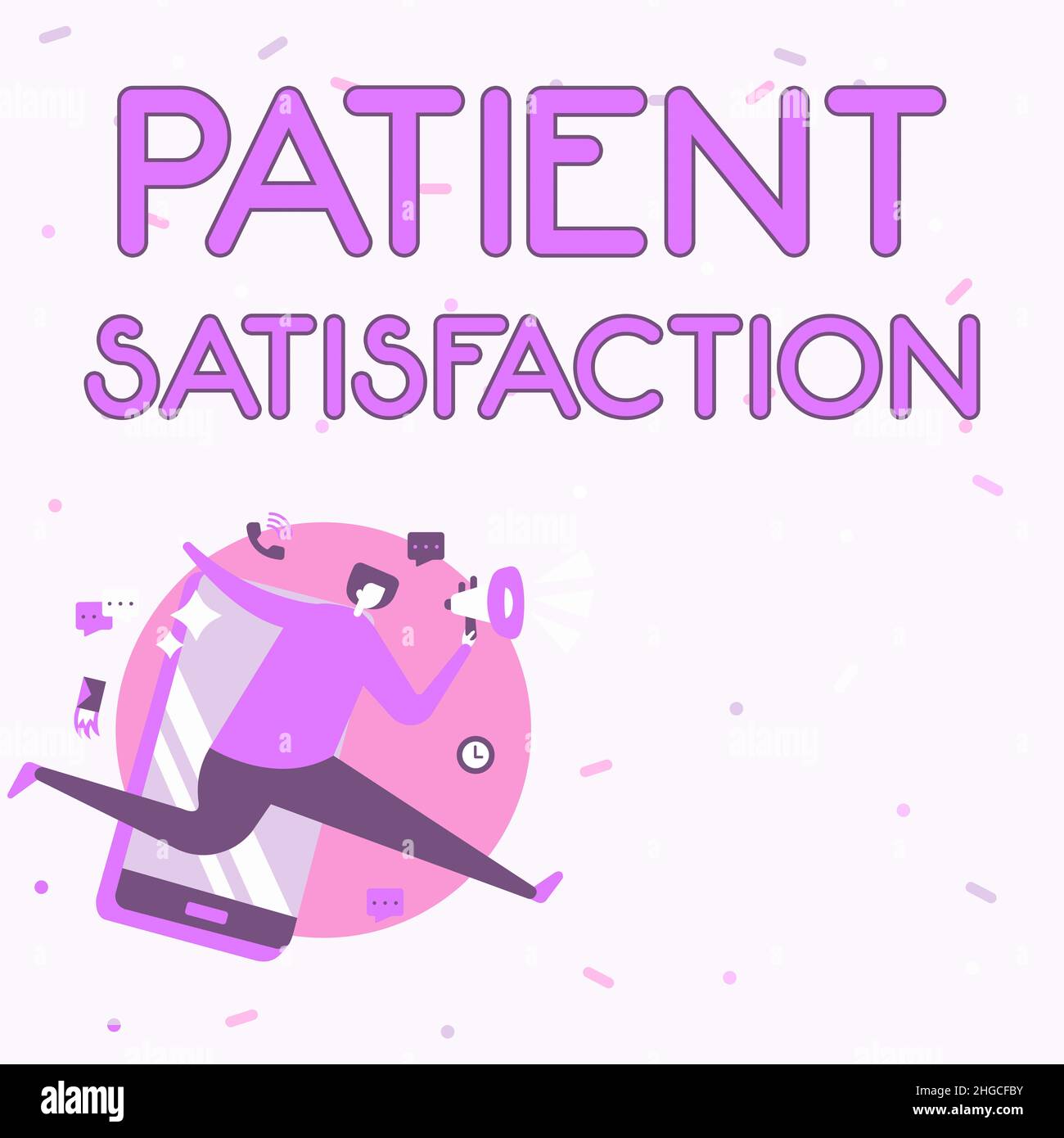 Conceptual display Patient Satisfaction. Conceptual photo the extent to ...