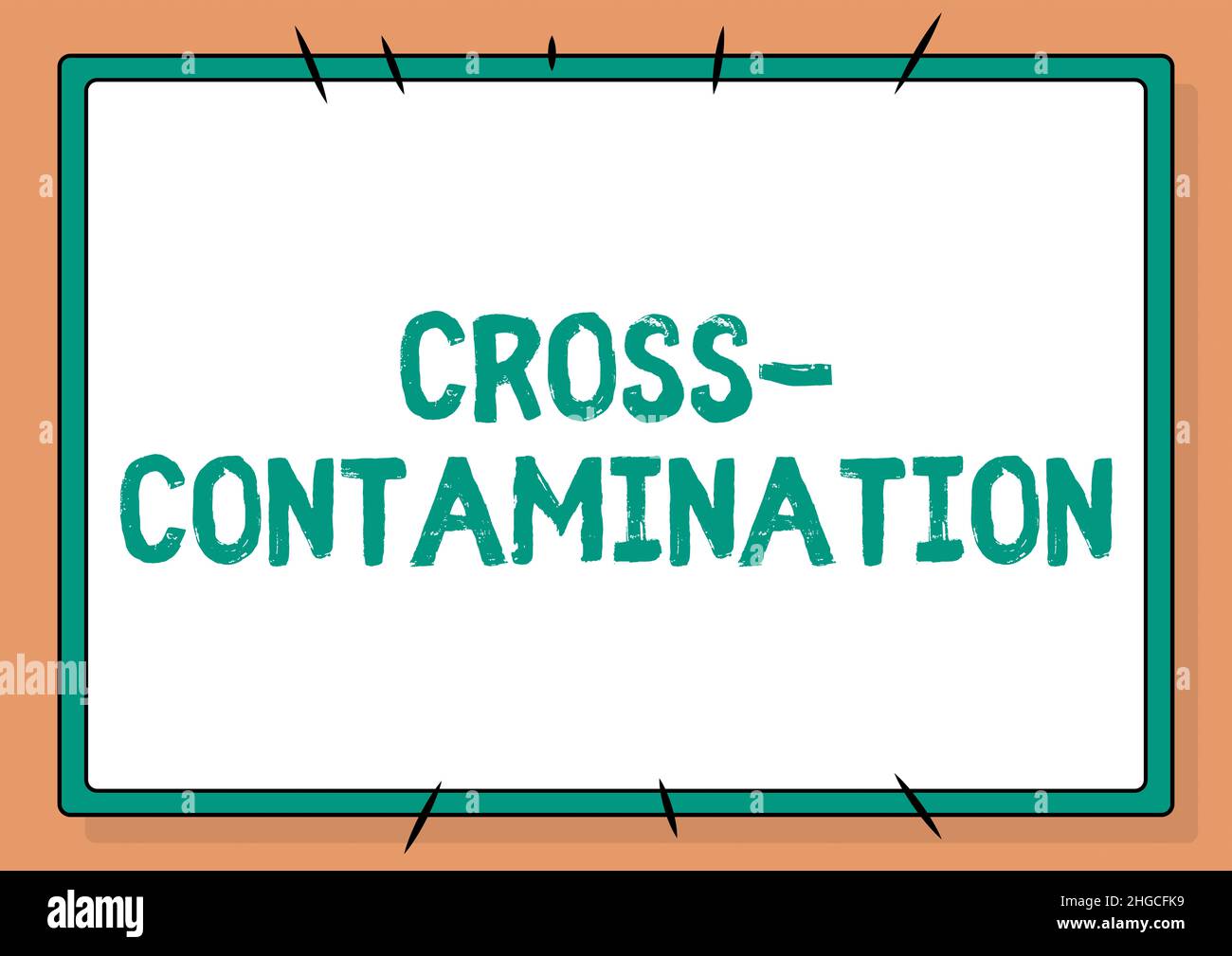 Sign displaying Cross Contamination. Business approach Unintentional ...