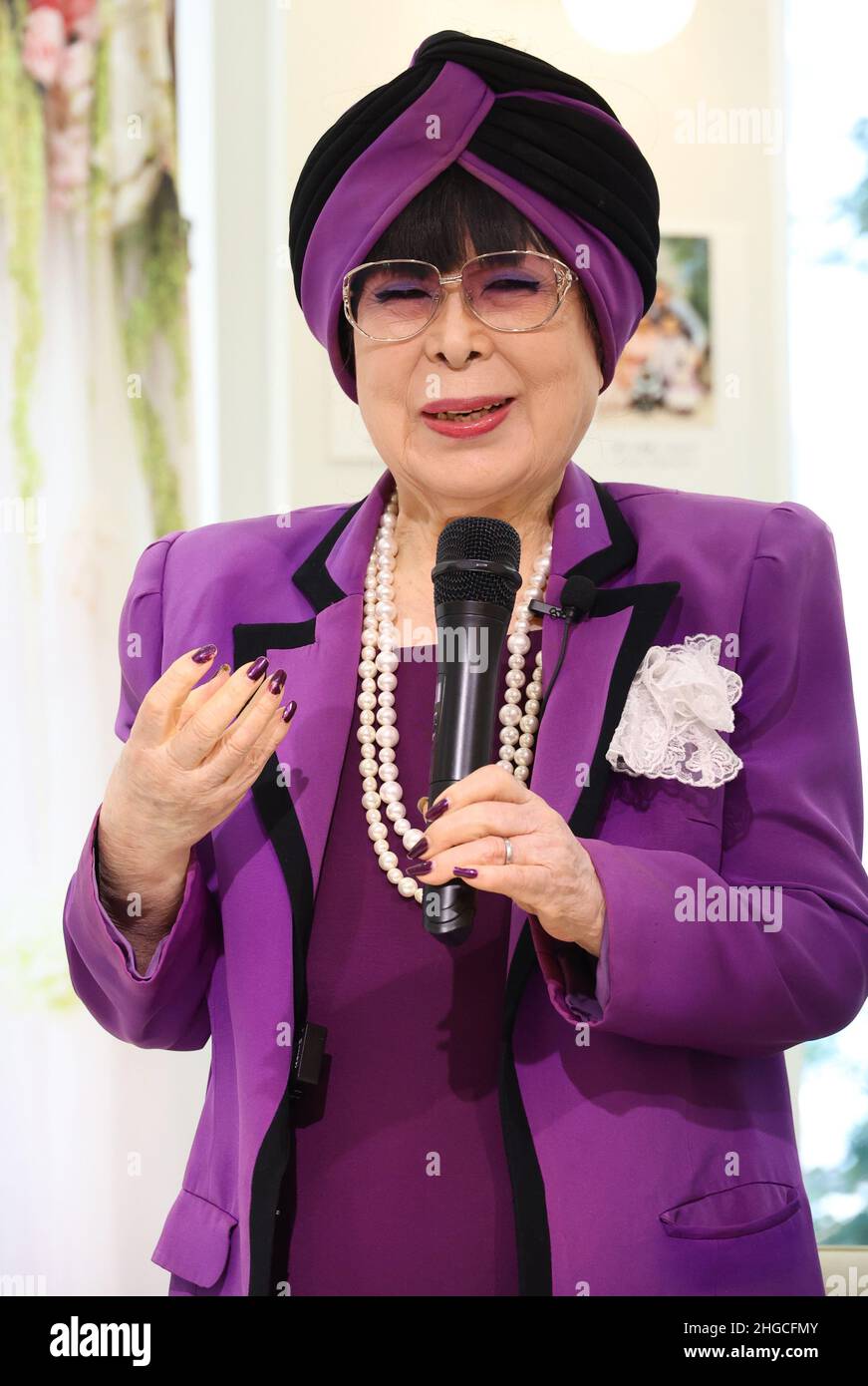 Tokyo, Japan. 20th Jan, 2022. Japanese bridal fashion designer Yumi ...