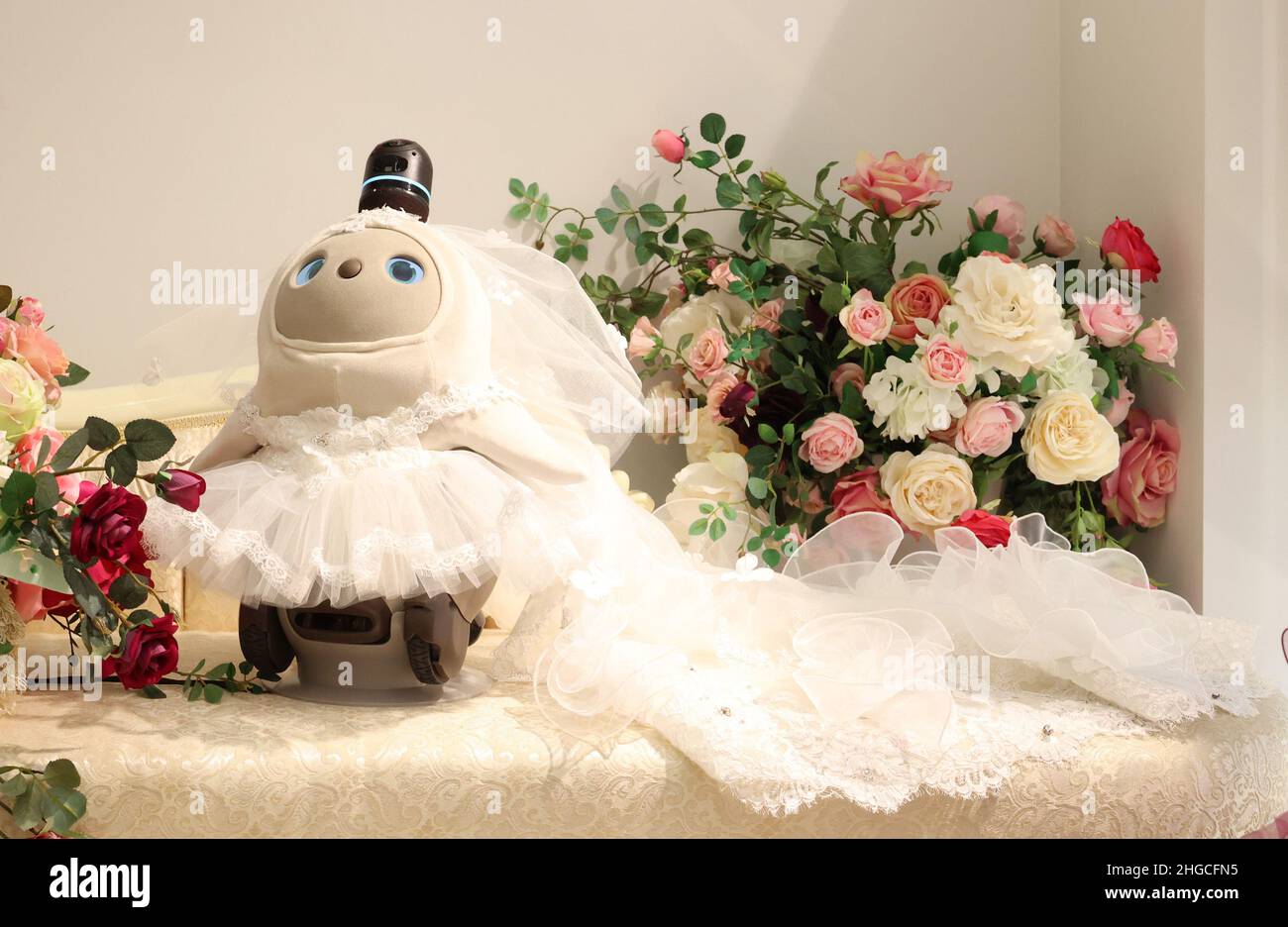 Tokyo, Japan. 20th Jan, 2022. Japanese bridal fashion designer Yumi ...