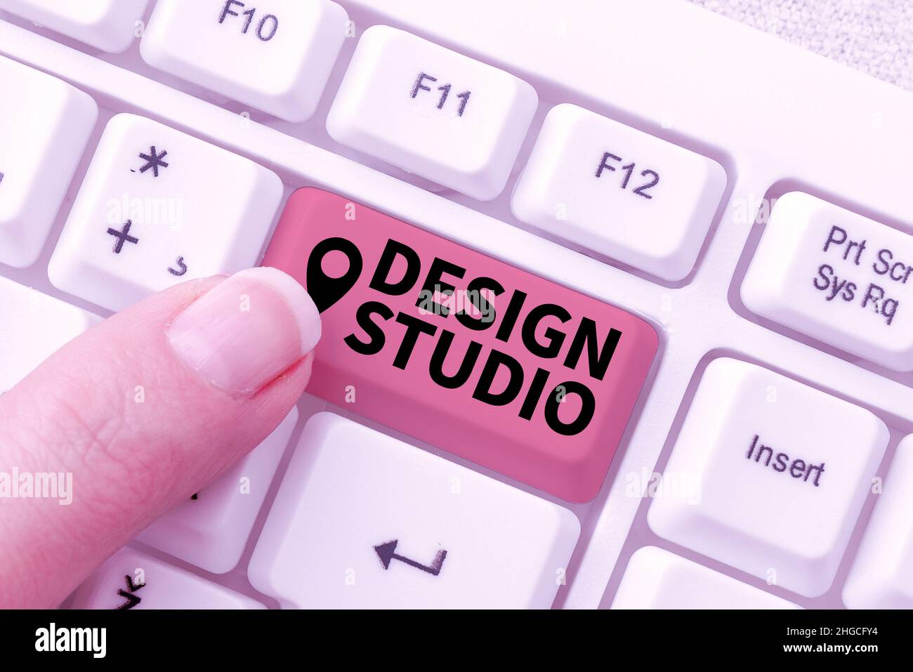 Text sign showing Design Studio. Internet Concept work environment ...