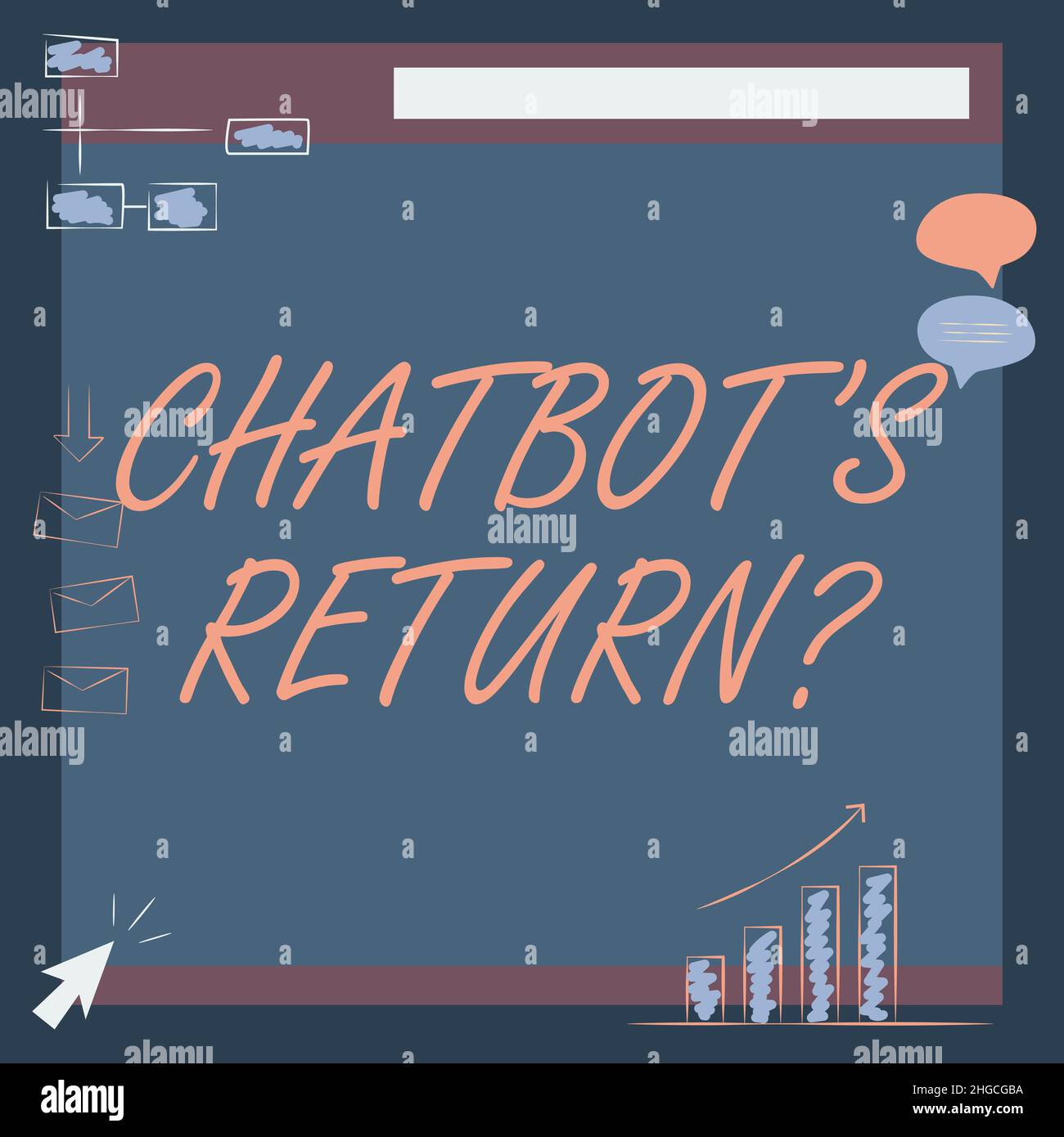 Handwriting text Chatbot s is Return Question. Business overview ...
