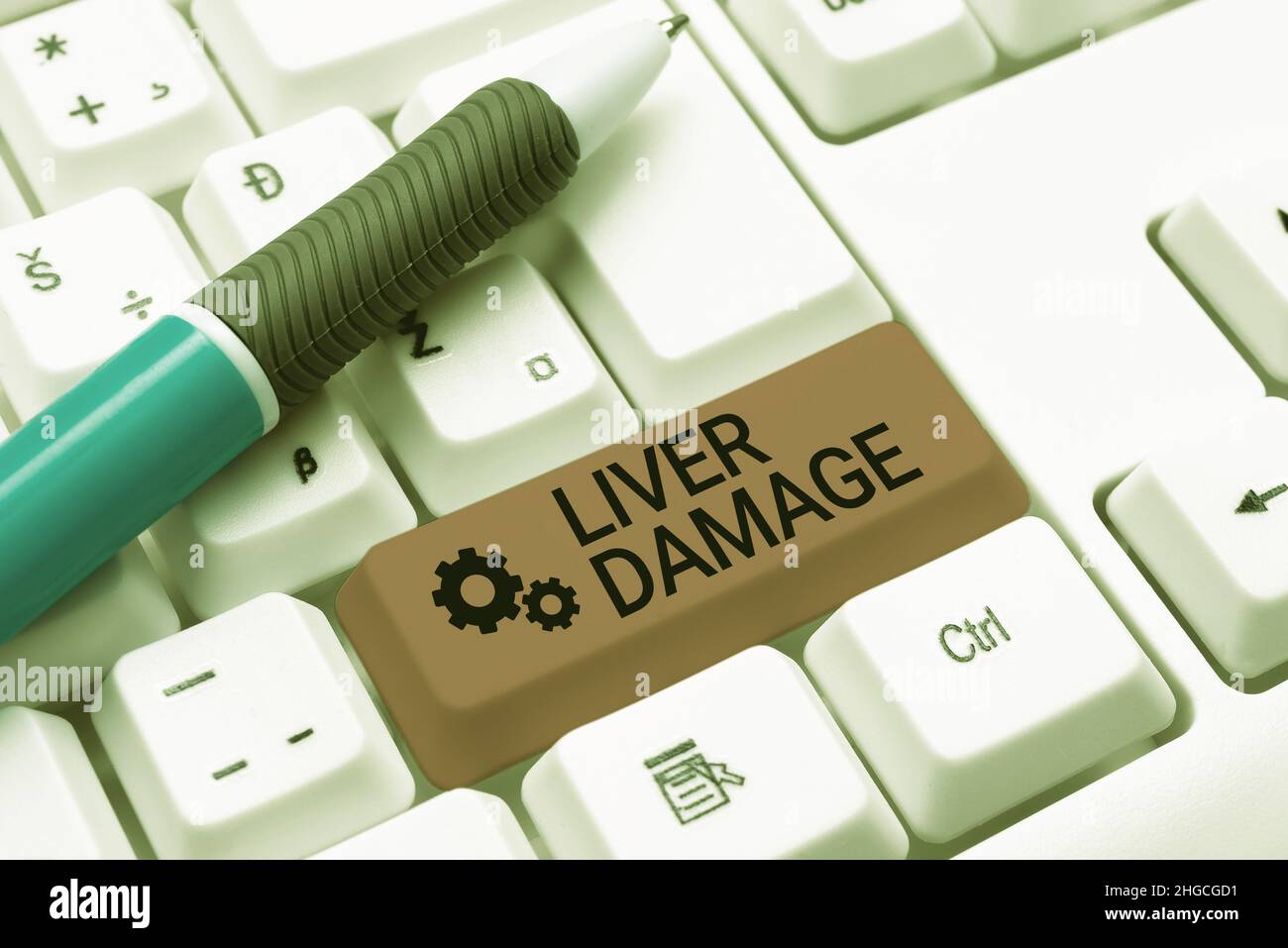 Sign displaying Liver Damage. Business overview any disorder of the ...