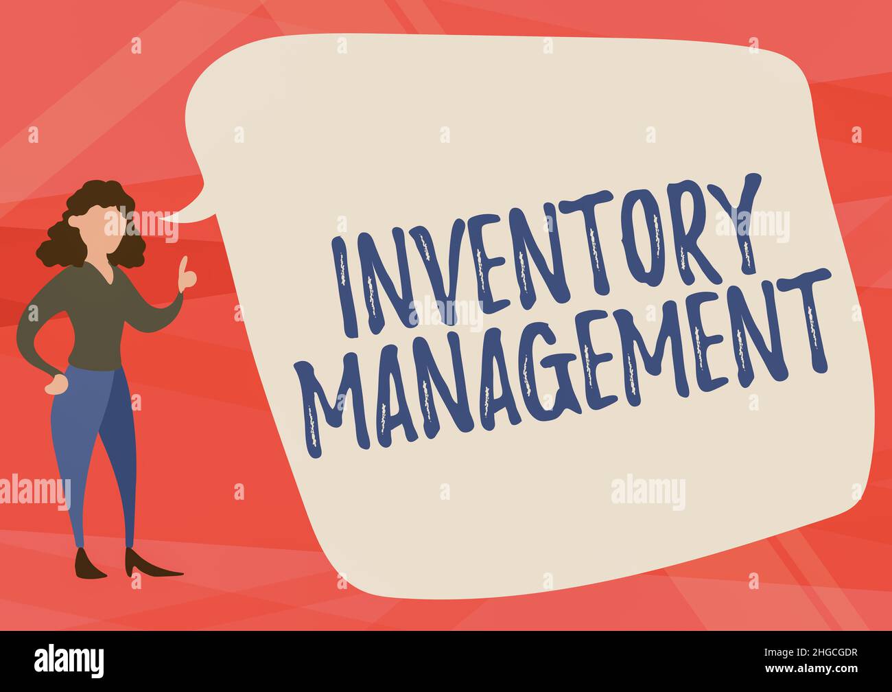 Sign displaying Inventory Management. Business showcase supervision of ...