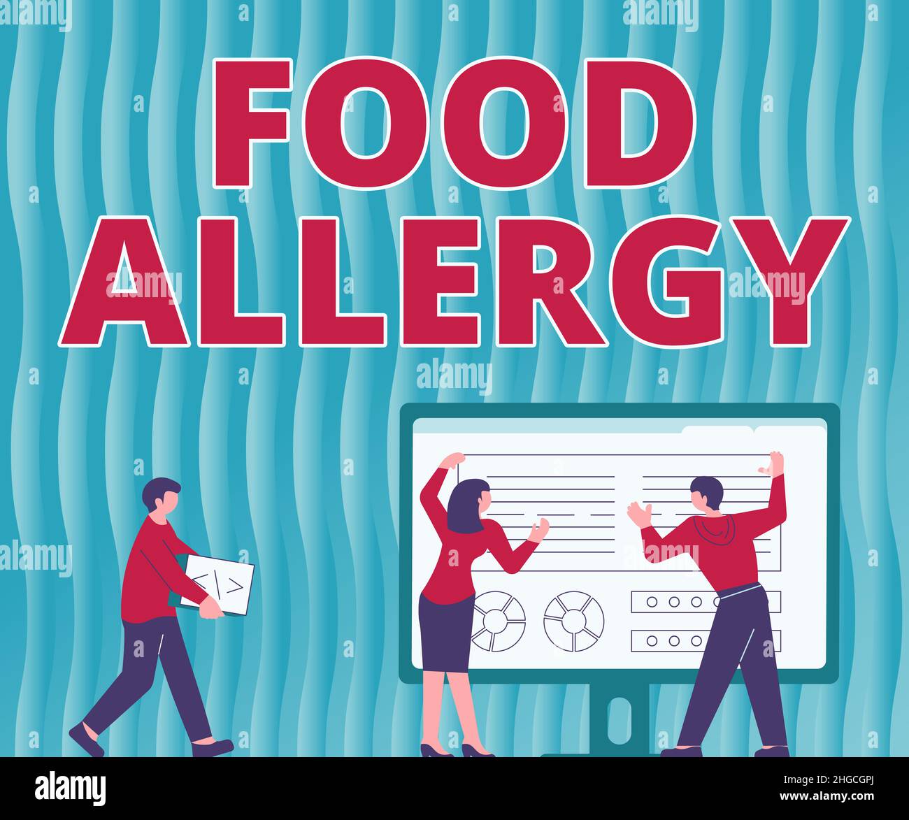 Handwriting text Food Allergy. Conceptual photo abnormal immune system ...