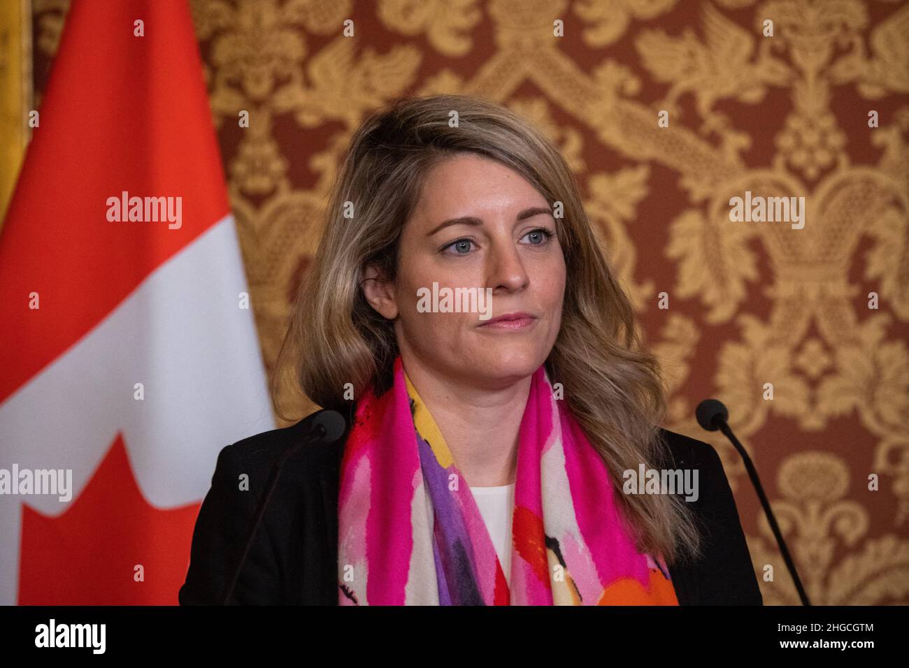 French Foreign Affairs Minister receives his Canadian counterpart ...