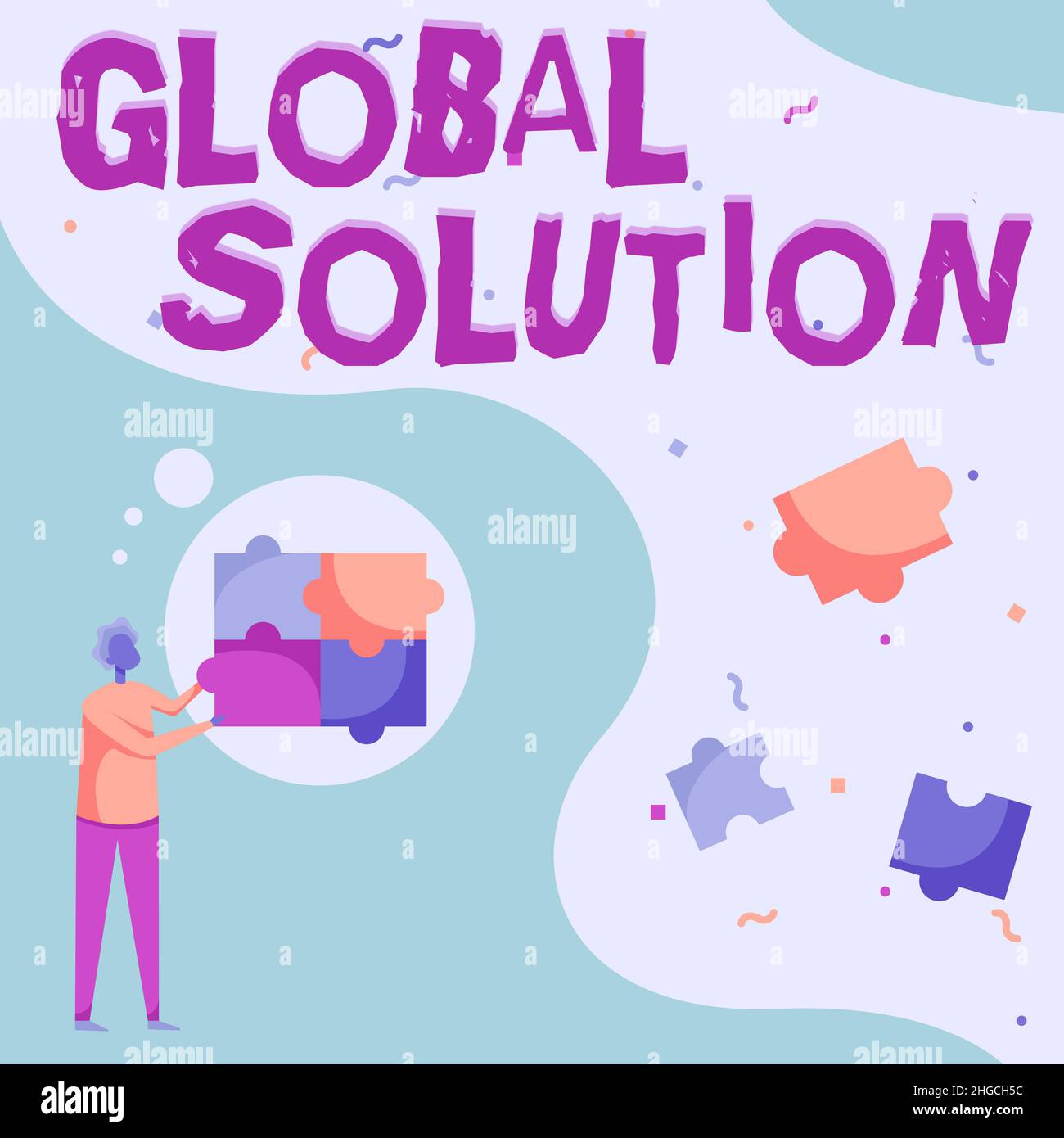 Text sign showing Global Solution. Word Written on prototypes that may ...