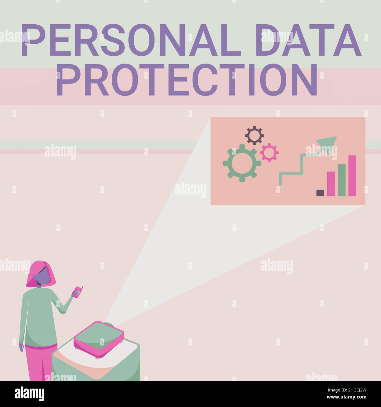 Hand writing sign Personal Data Protection. Business showcase ...