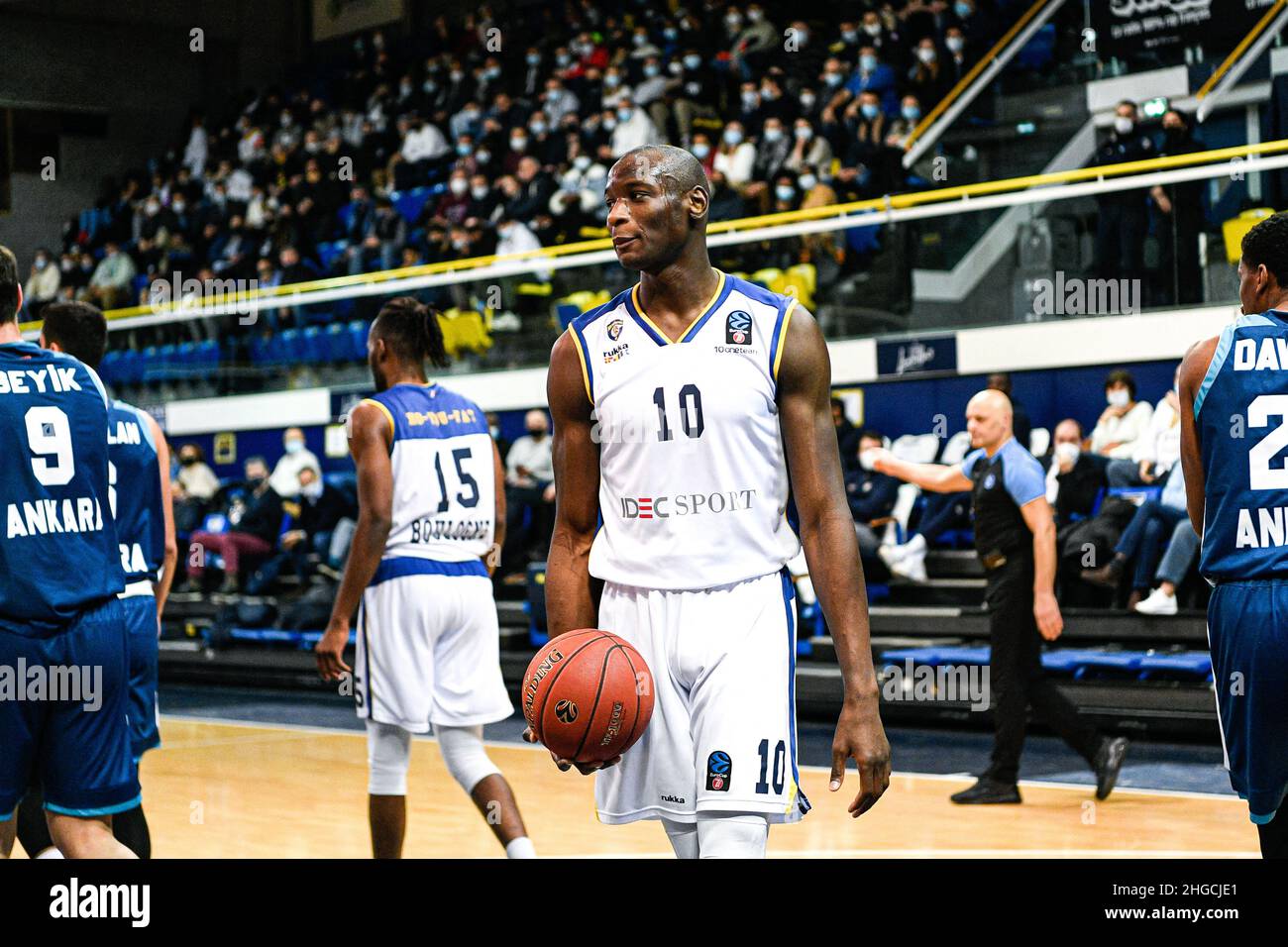 Bandja Sy of Metropolitans 92 during the 7DAYS EuroCup basketball match ...