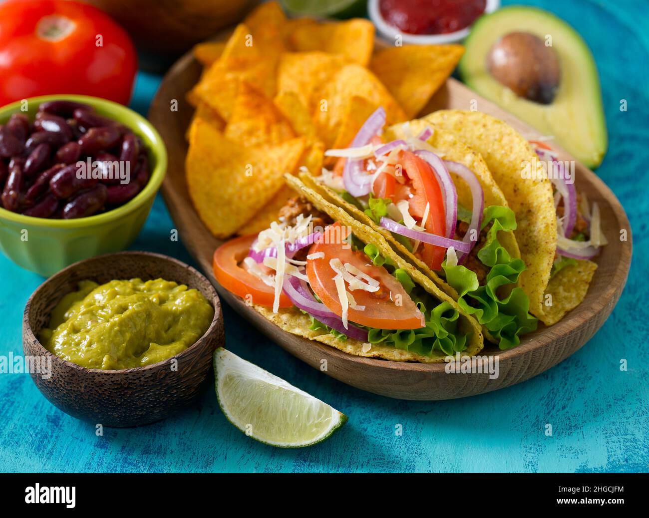 plate of tacos Stock Photo - Alamy