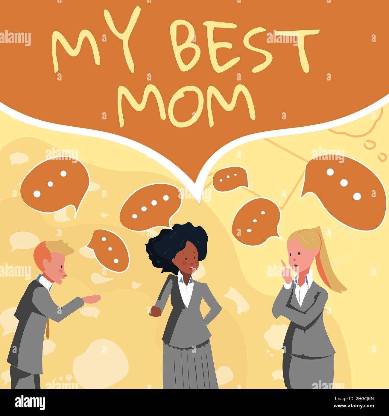 Hand writing sign My Best Mom. Internet Concept Appreciation for your ...