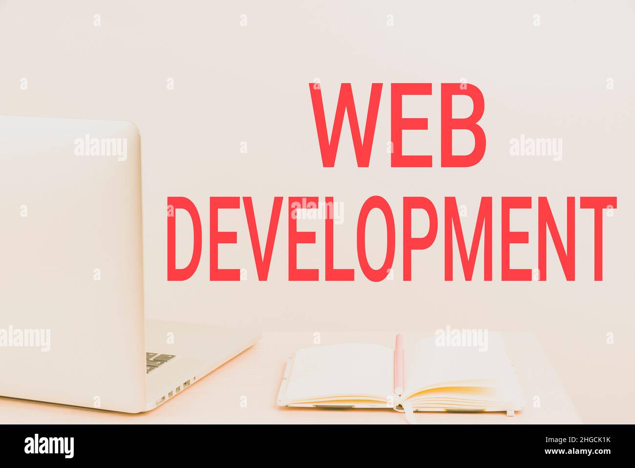 Conceptual caption Web Development. Business concept dealing with ...