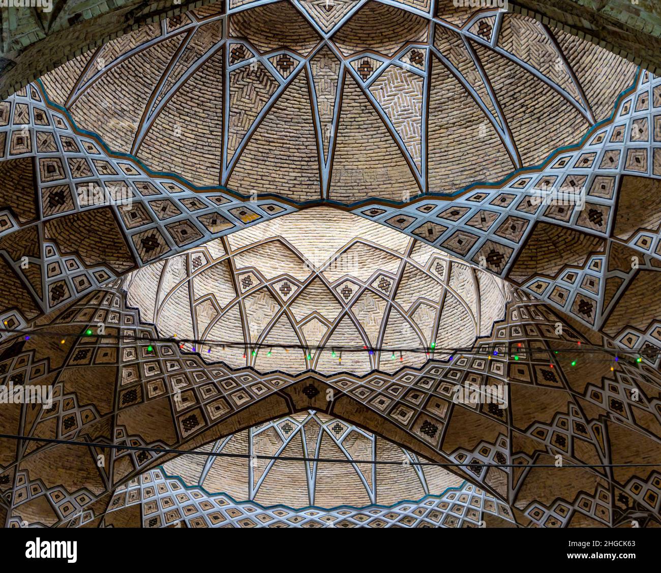 Historic market brick arch Stock Photo - Alamy