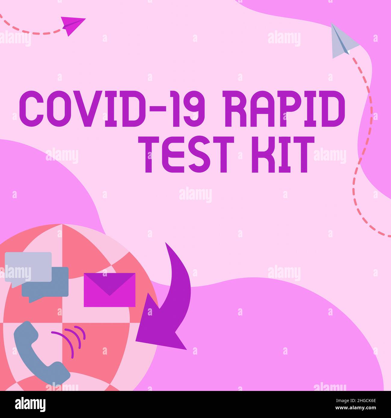 Text showing inspiration Rapid Test Kit. Business overview Emergency ...