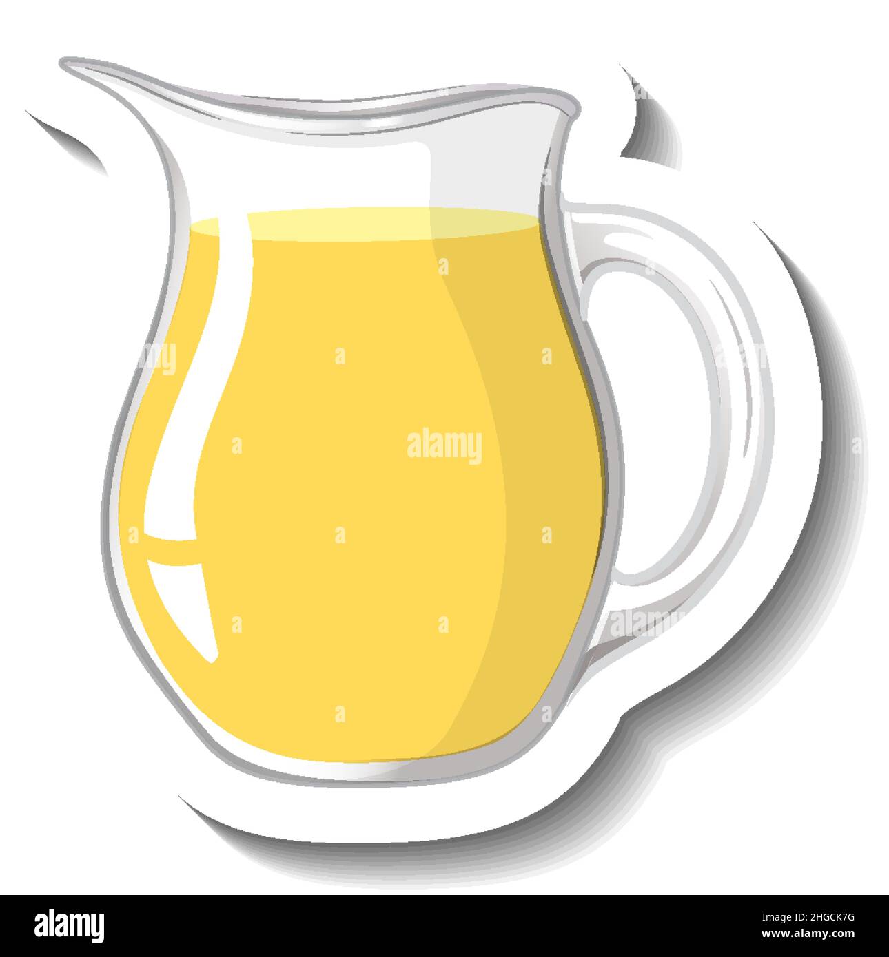 Lemonade in jar isolated illustration Stock Vector Image & Art - Alamy