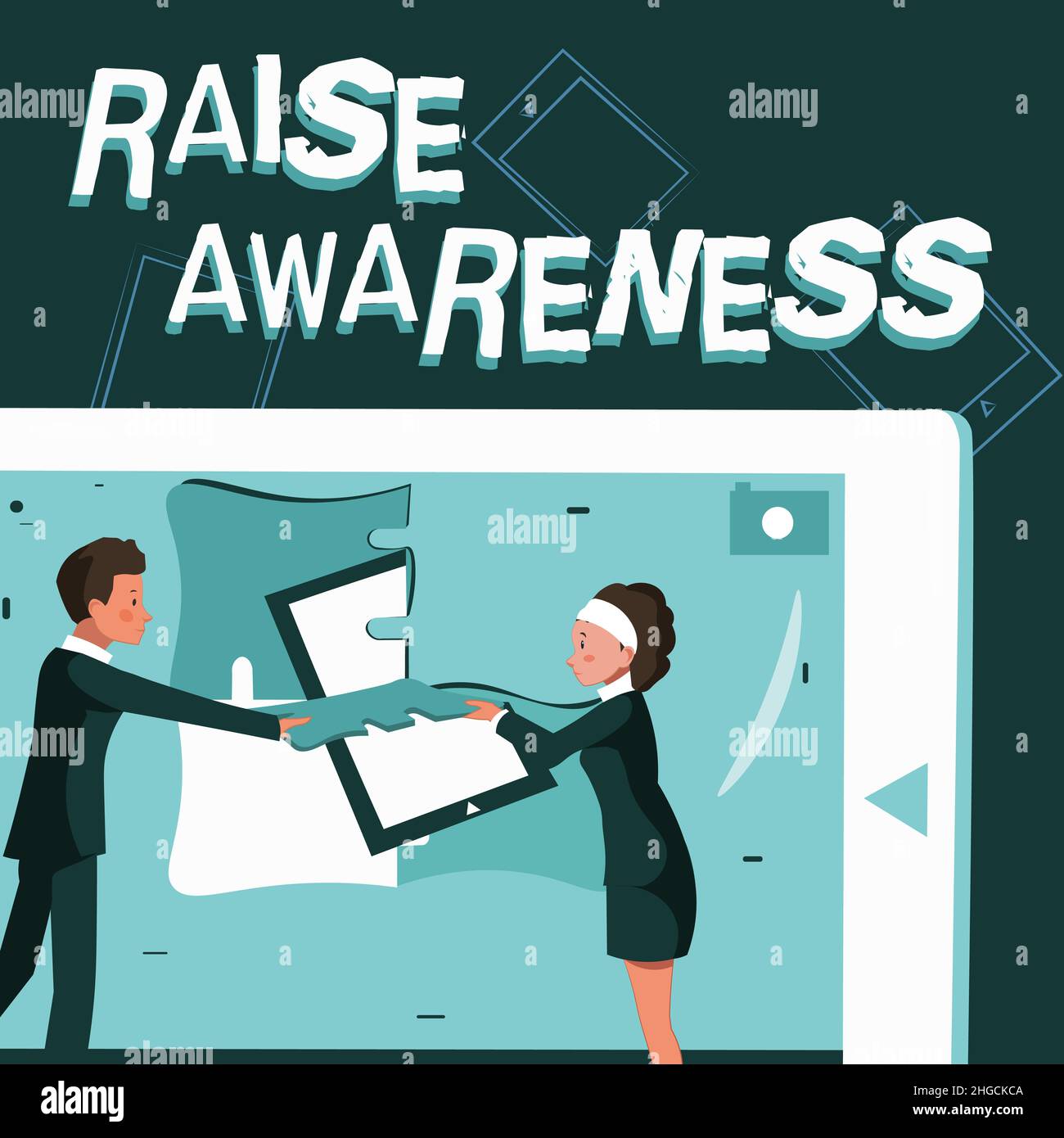 Inspiration showing sign Raise Awareness. Internet Concept creating a ...
