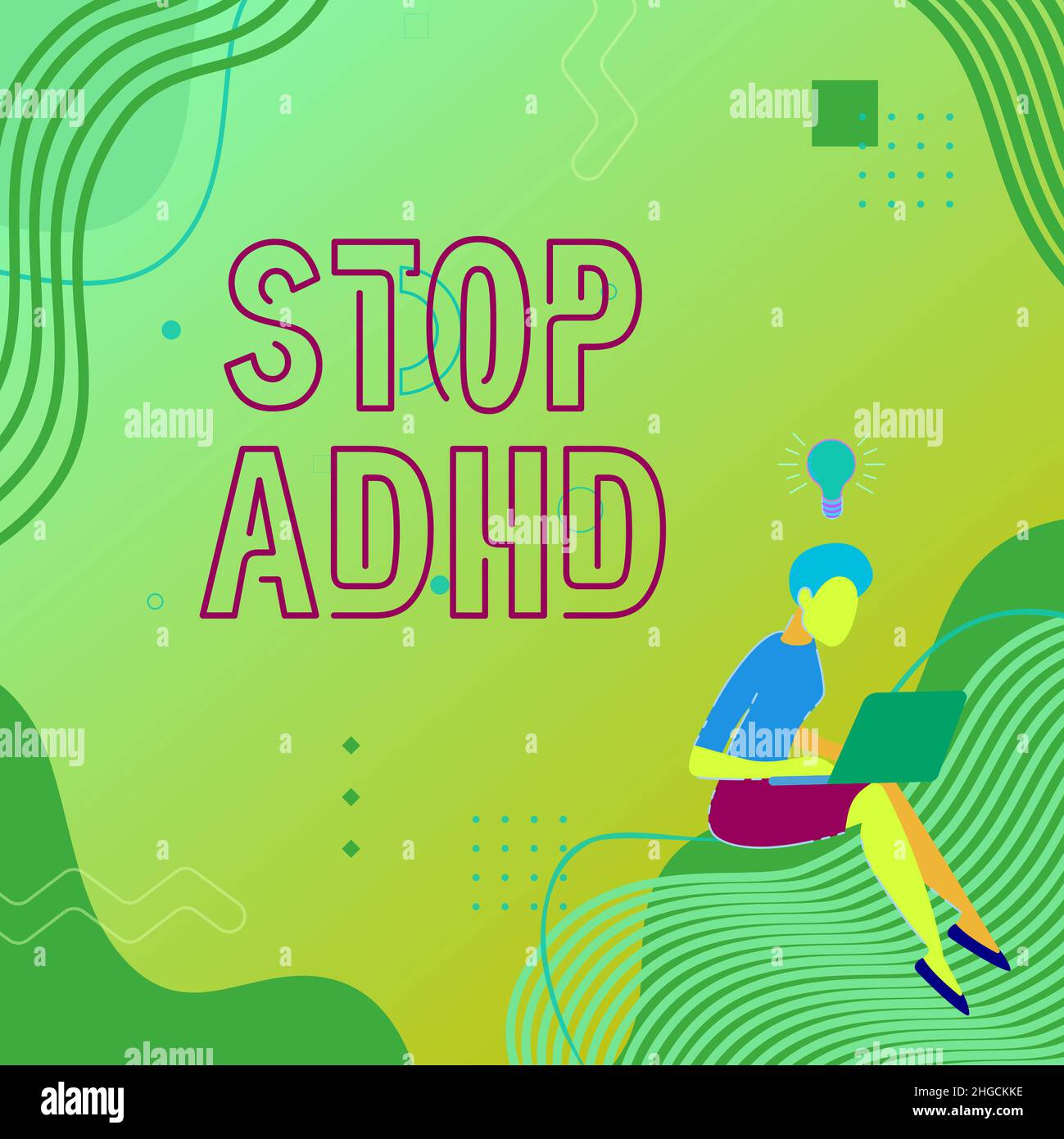 Inspiration showing sign Stop Adhd. Conceptual photo treat a disorder ...