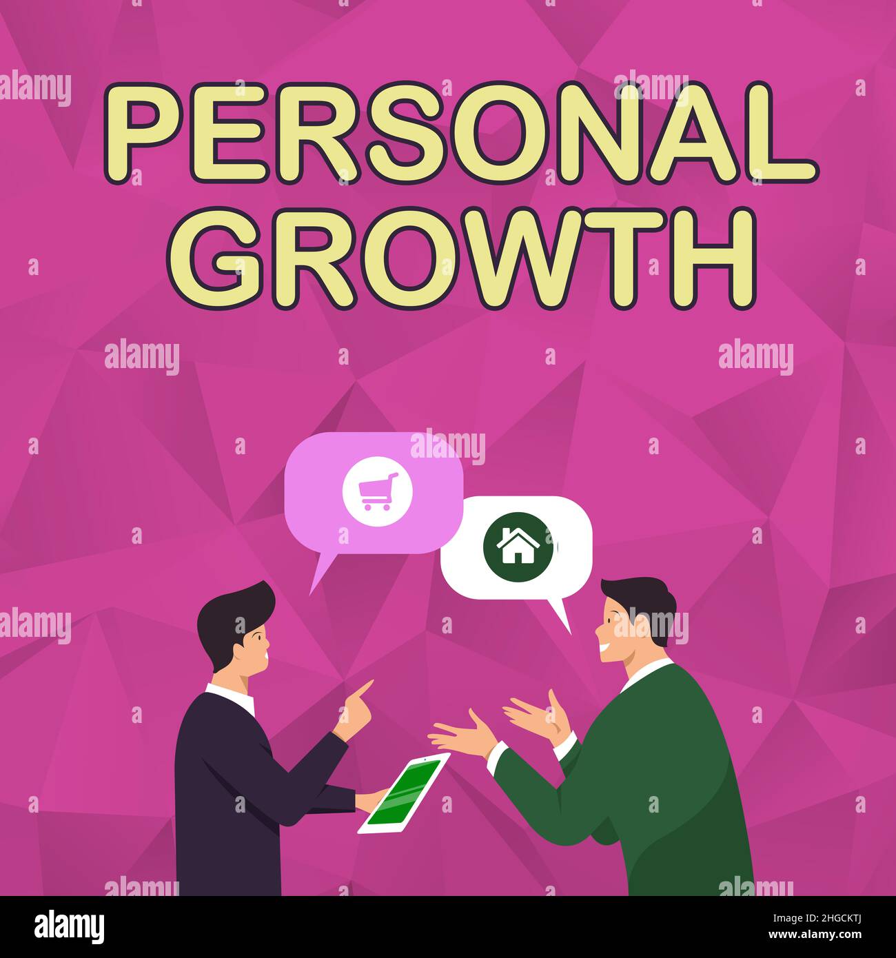 Sign displaying Personal Growth. Word Written on ongoing process of ...