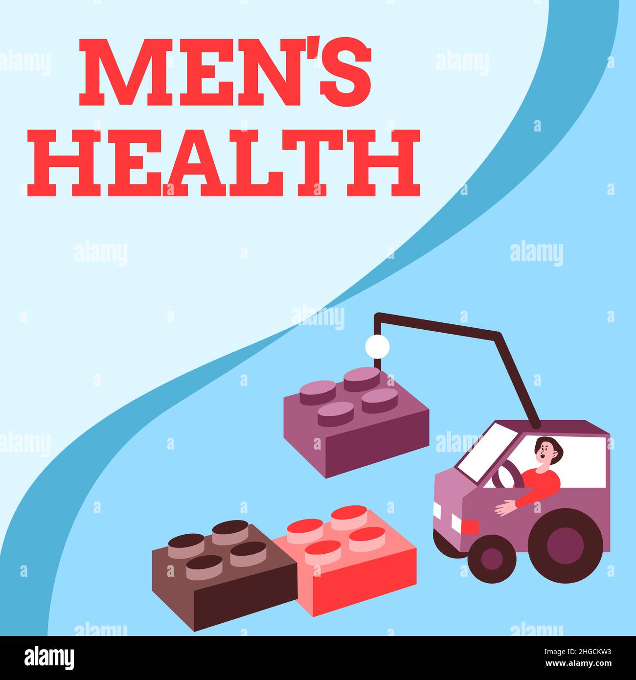 Sign displaying Mens Health. Business concept state of complete and ...