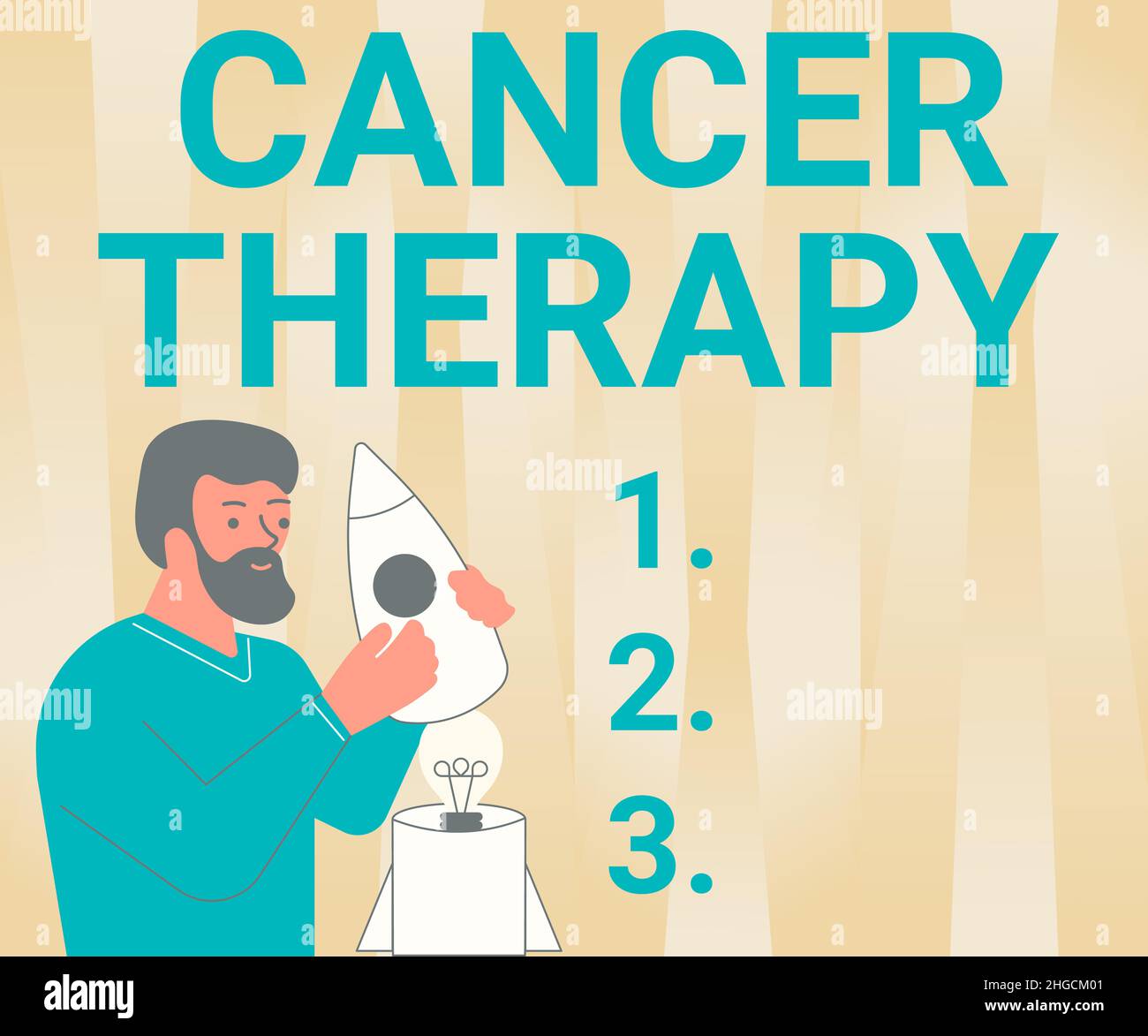 Sign displaying Cancer Therapy. Business overview the treatment of ...