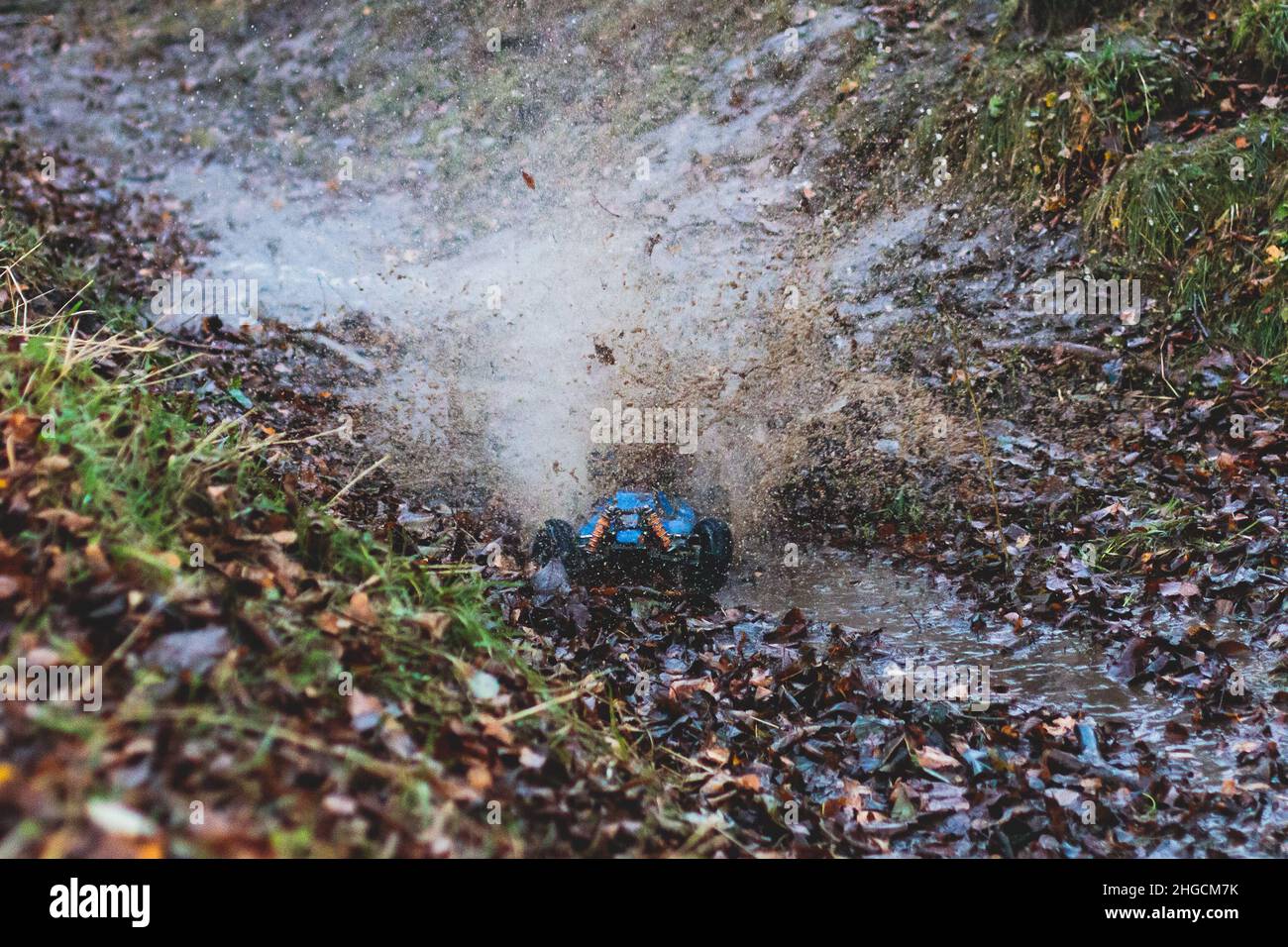 Radio controlled buggies cars race, process of rc wireless model toy ...