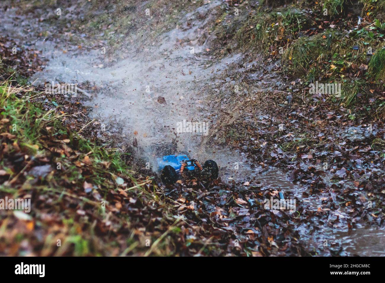 Radio controlled buggies cars race, process of rc wireless model toy ...