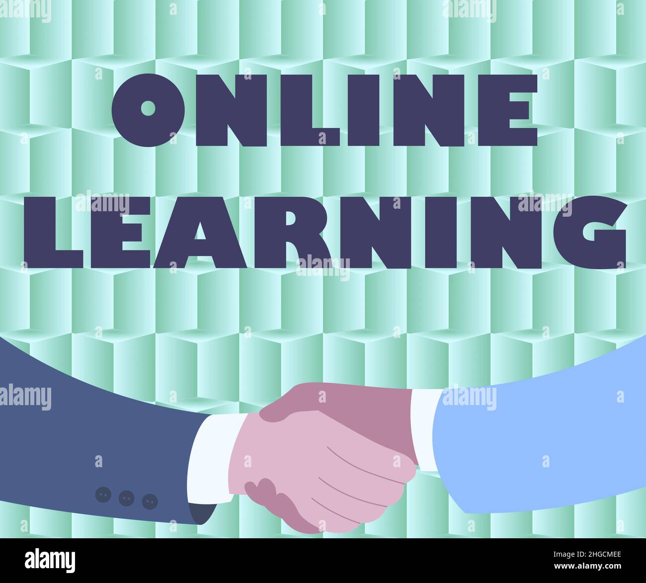 Hand writing sign Online Learning. Conceptual photo taking a course ...