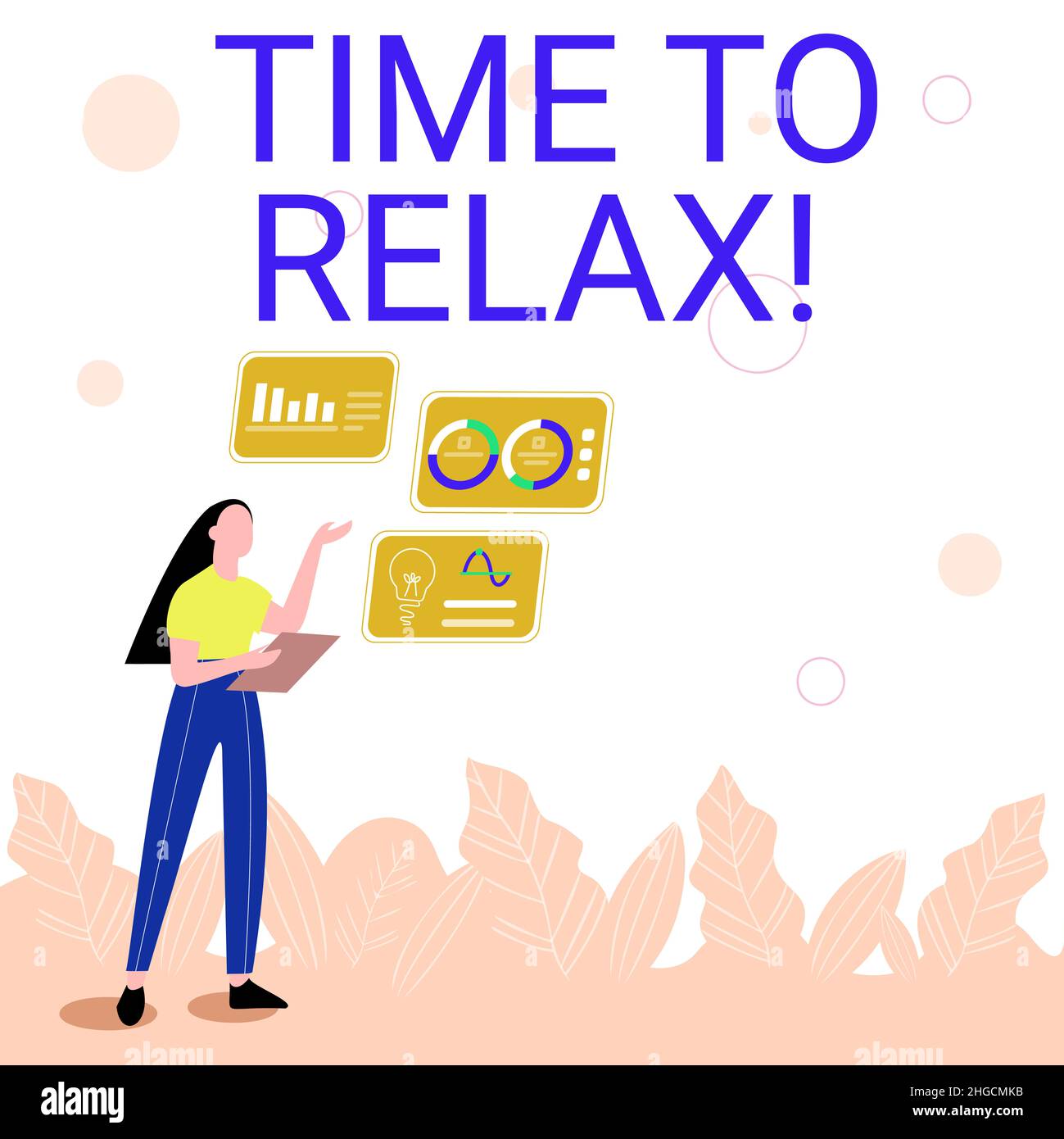Conceptual display Time To Relax. Business concept resting and keep ...