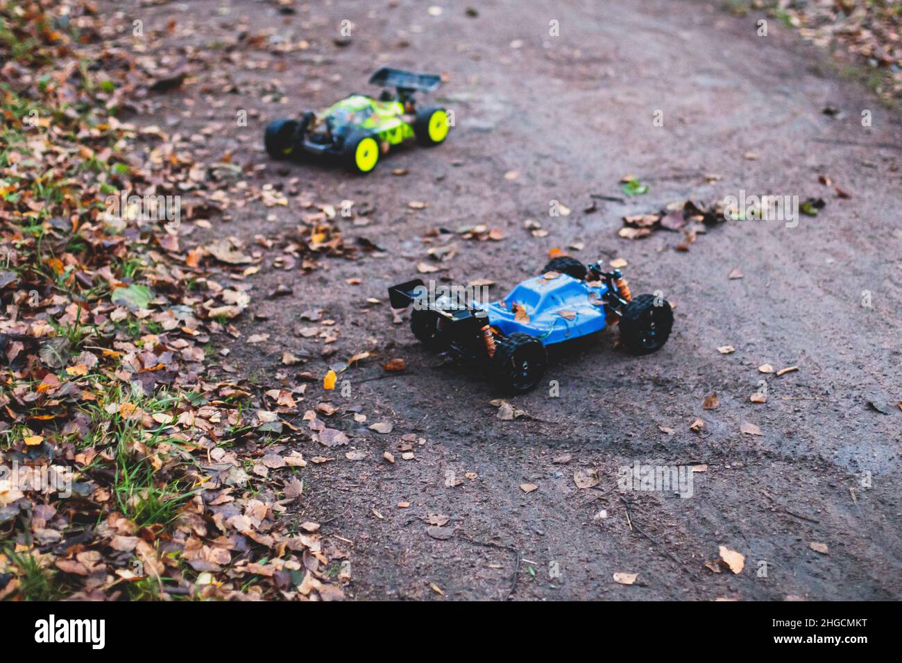 Radio controlled buggies cars race, process of rc wireless model toy ...