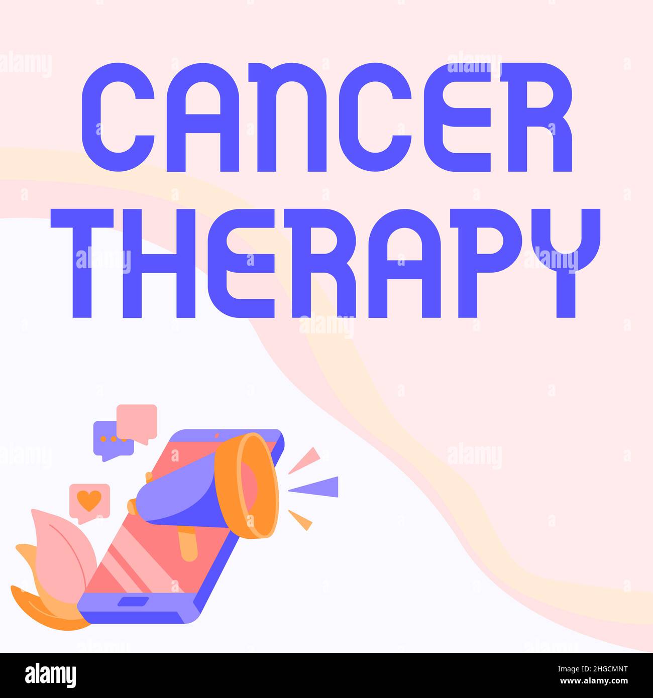 Hand writing sign Cancer Therapy. Concept meaning the treatment of ...