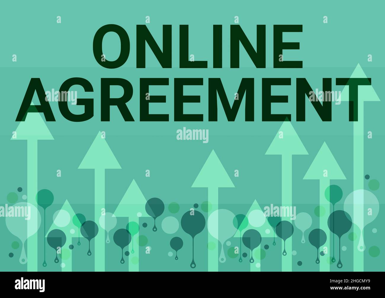 Inspiration showing sign Online Agreement. Business concept contracts ...