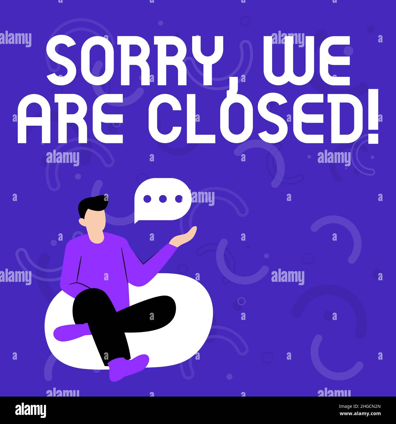Text showing inspiration Sorry, We Are Closed. Business showcase ...