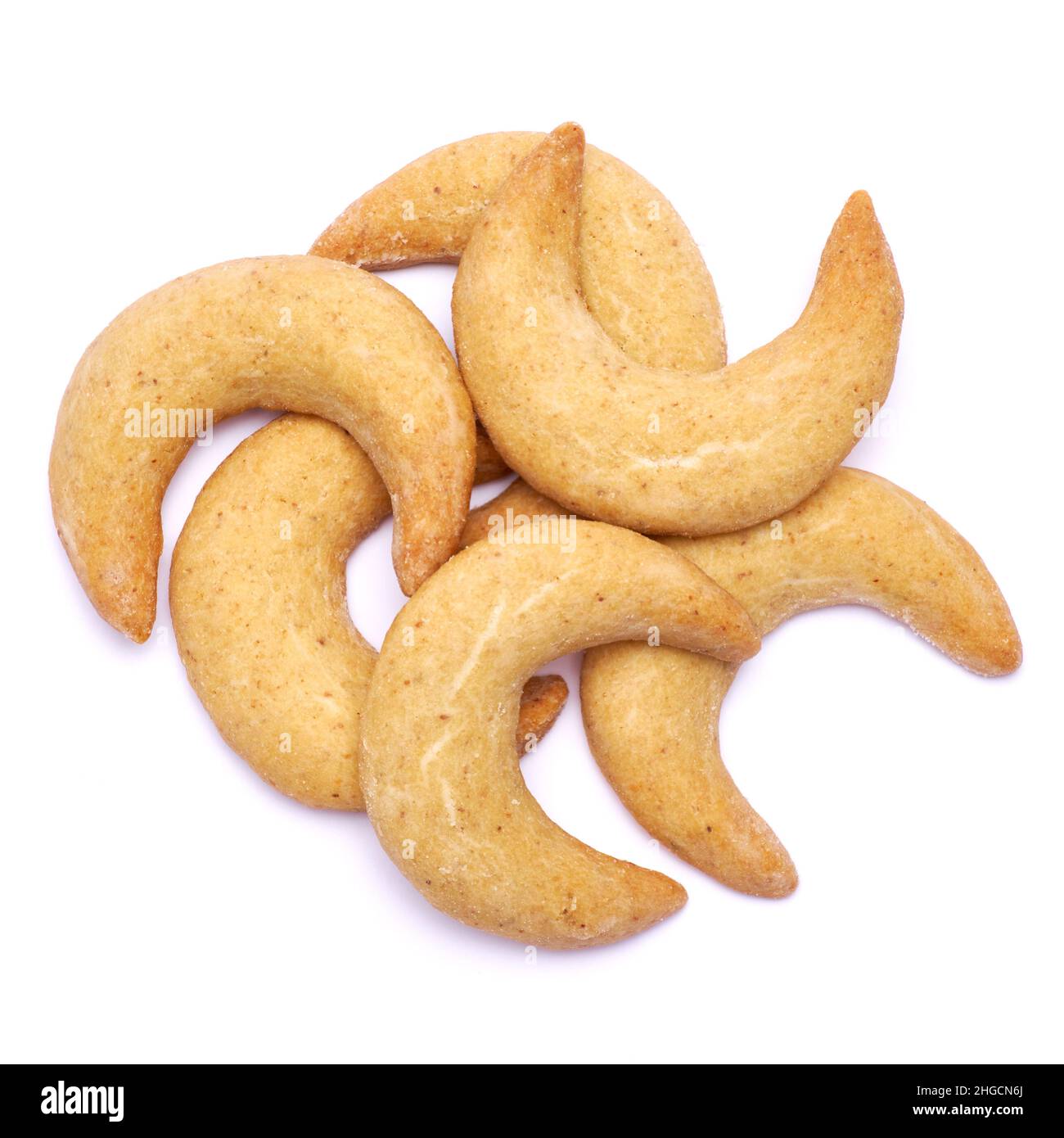 Traditional German or Austrian Vanillekipferl vanilla kipferl cookies ...
