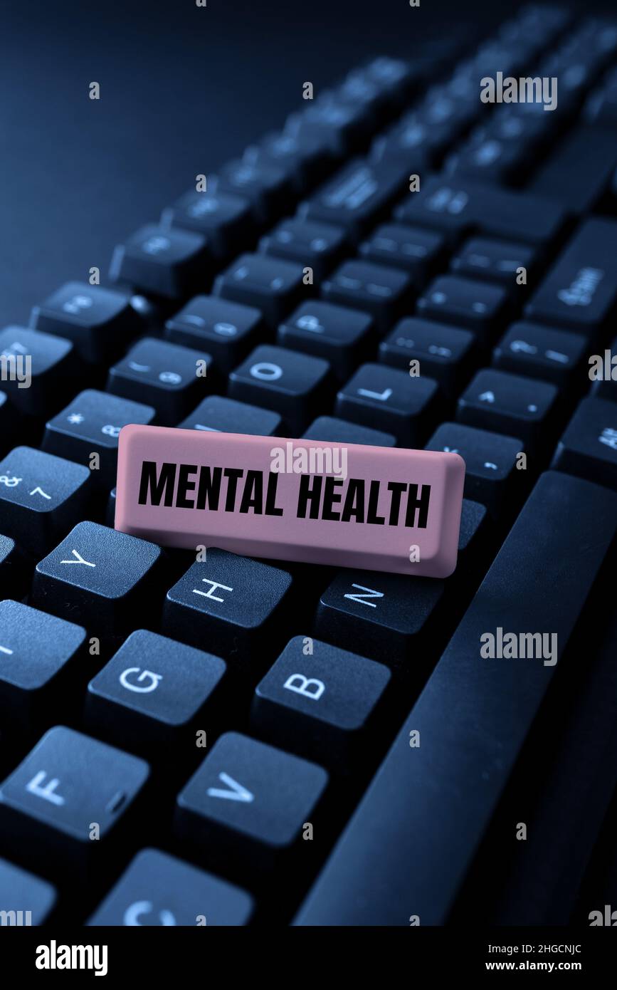 Conceptual display Mental Health. Business idea state of the emotional ...