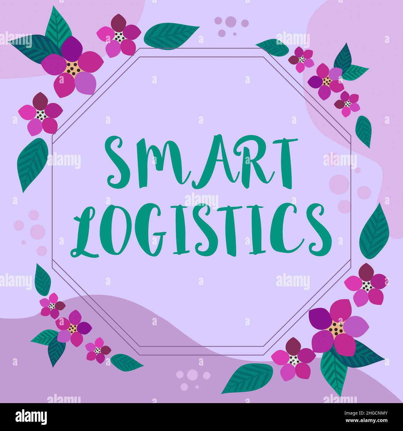 Conceptual display Smart Logistics. Conceptual photo integration of ...