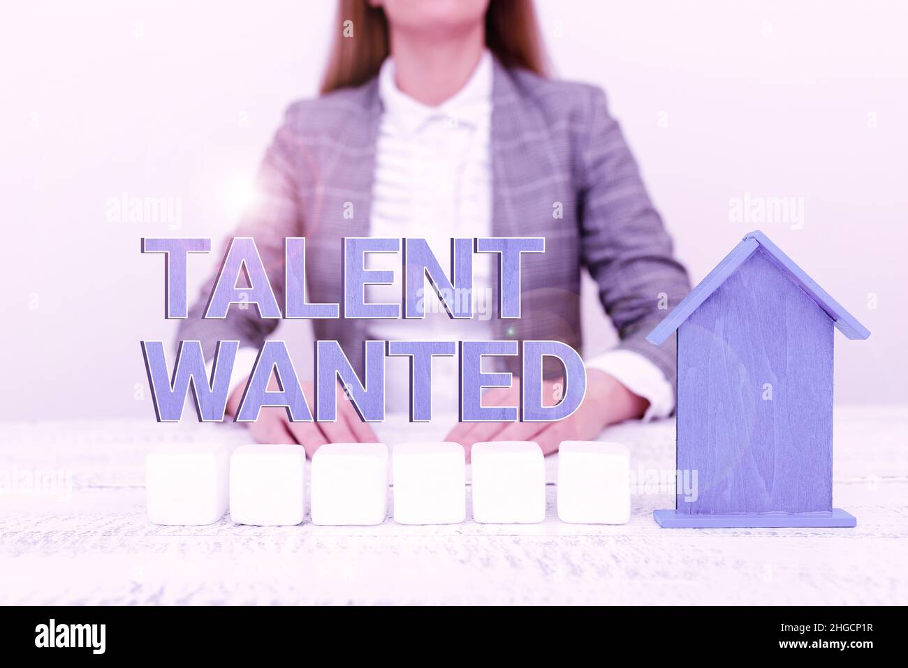 Hand writing sign Talent Wanted. Business concept method of identifying ...