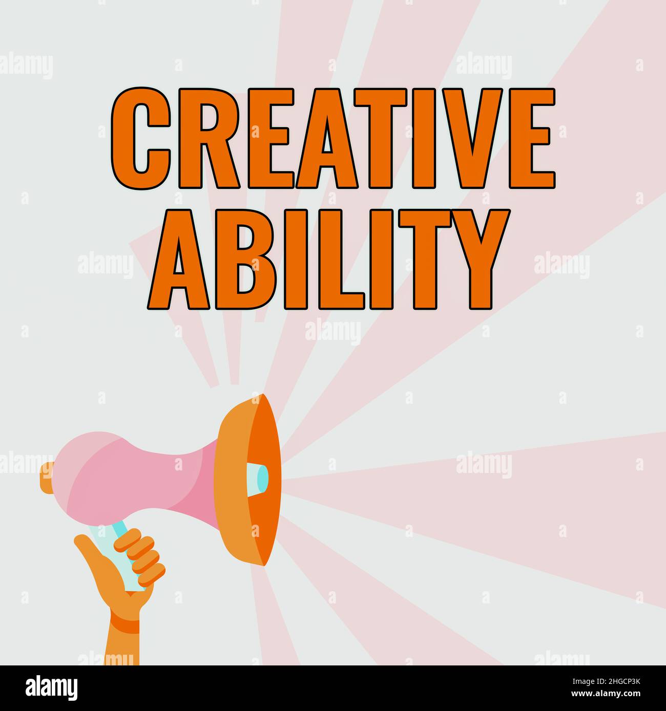Hand writing sign Creative Ability. Concept meaning power to act freely ...