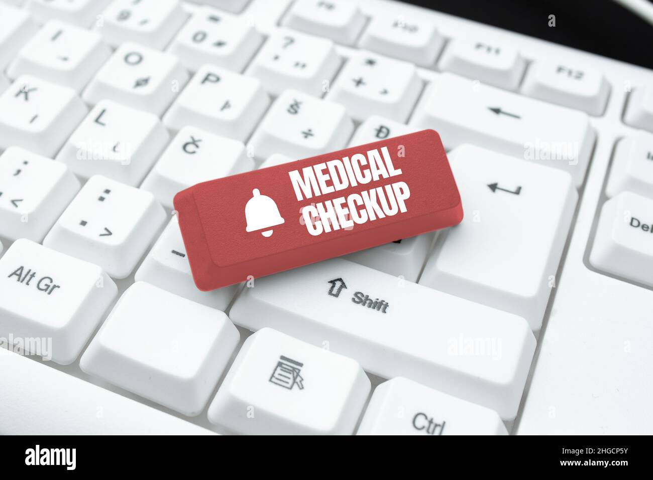 Hand writing sign Medical Checkup. Internet Concept the examination ...