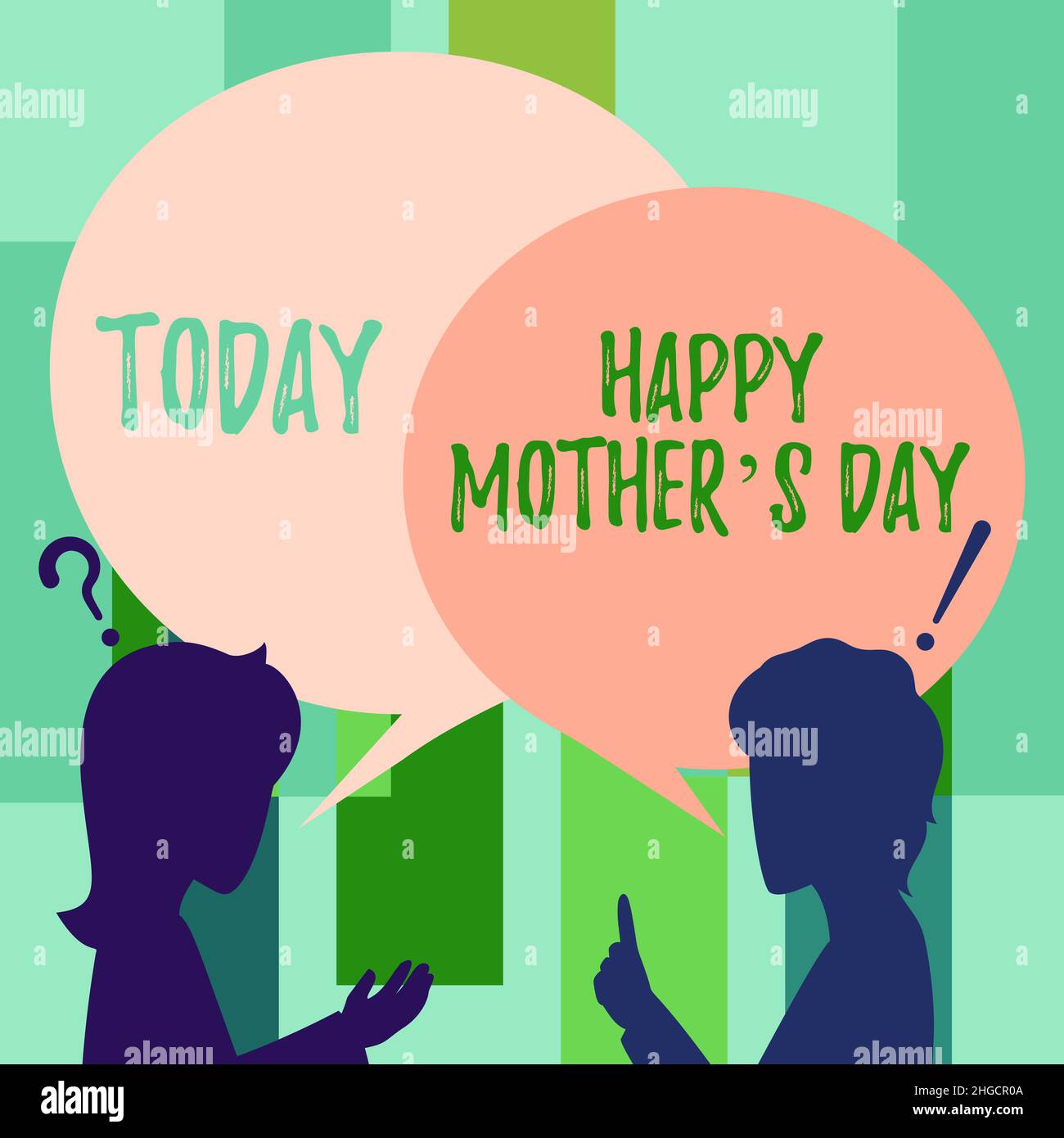 Hand writing sign Happy Mothers Day. Word for celebrated in honor of ...