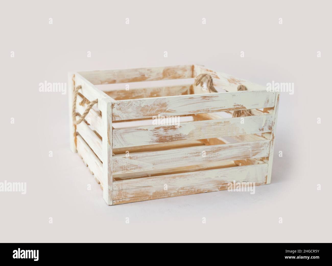 Wooden container crate box Stock Photo - Alamy